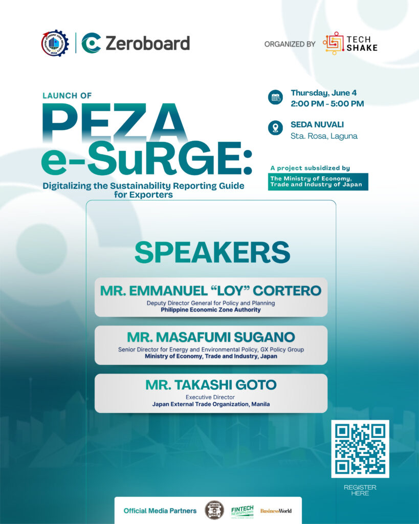 PEZA, Zeroboard, TechShake Launch Digital ESG Platform
